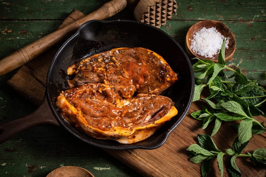 Grass Fed Minty Lamb Steaks (500g) | Free Range Minted Lamb Steak