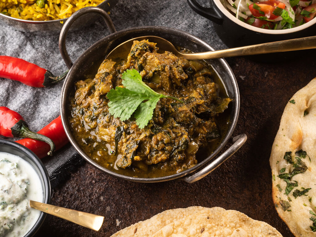 Bini Lamb & Spinach Curry (375g) | Gourmet Lamb Curry Ready Meal