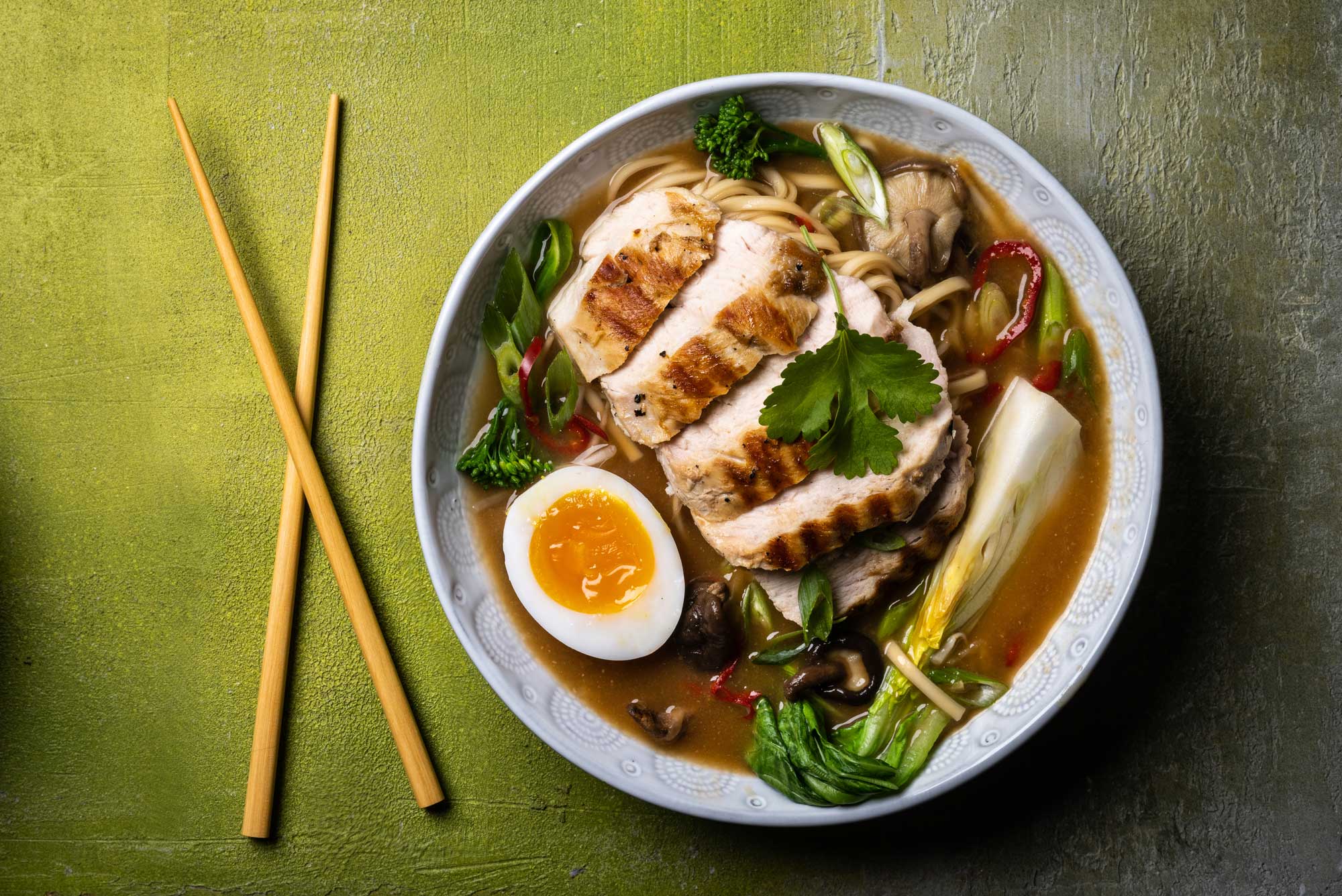 The Best Ever Chargrilled Chicken Ramen Bowls Recipe
